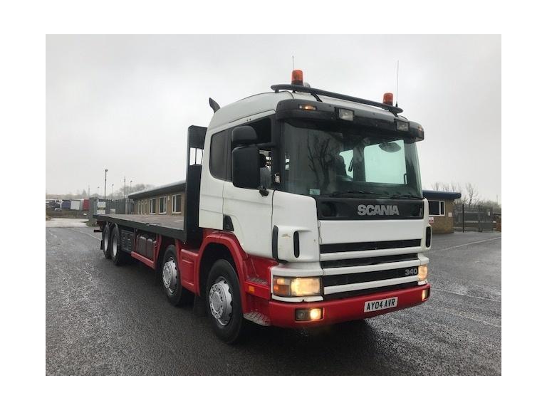 2004 Scania 114 340 8x4 Sleeper Cab Flatbed, Double Diff Suppliers UK ...